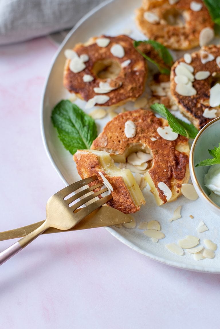 Rezept » Gebackene Apfelringe ohne Zucker